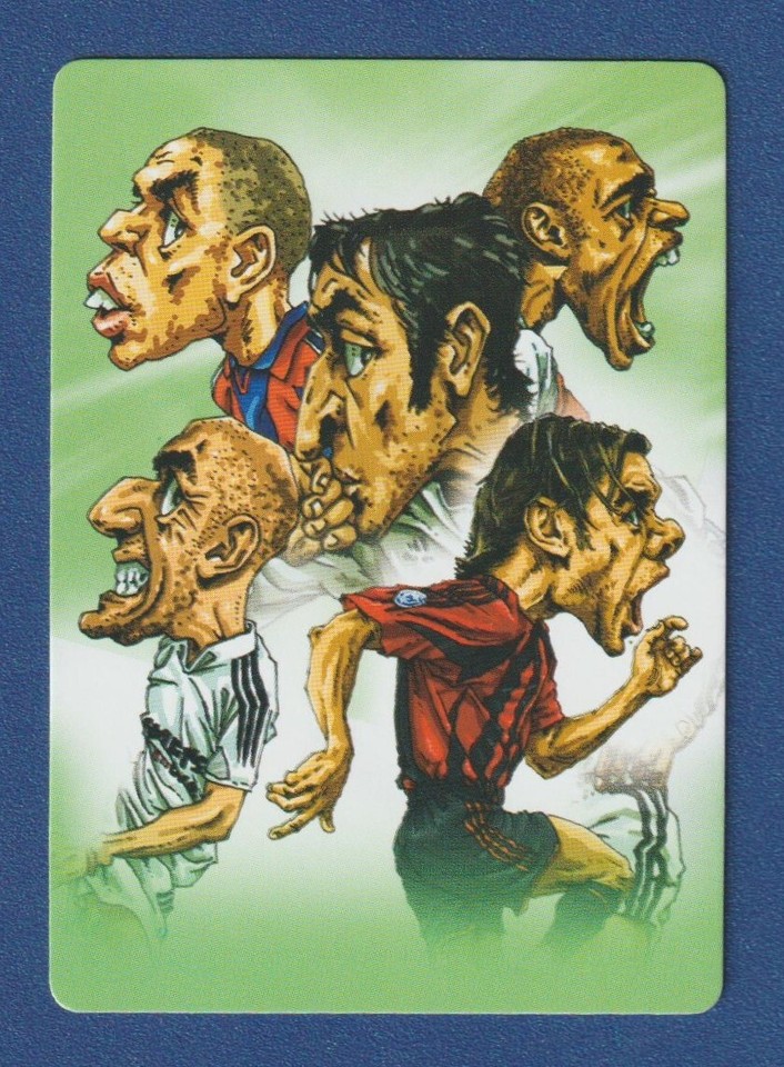 GENNARO GATTUSO World Soccer Stars Cartoon Portraits Playing Card #10 ...