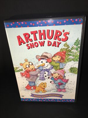 Arthur - Arthur's Snow Day (DVD, 2003) 3 Great Adventures PBS Kids ...