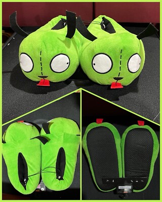 Invader Zim GIR GREEN Alien Dog Suit Plush Nickelodeon Slippers Adult ...