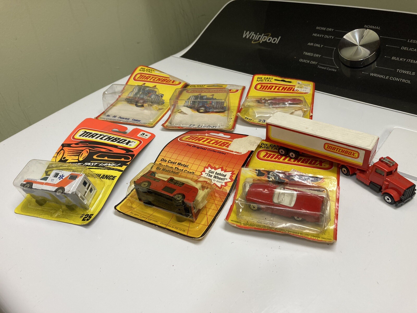 Vintage 1970s-1990s Matchbox Blister Pack & Loose Lot Long Haul Truck T ...