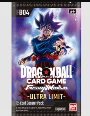 3x Dragon Ball Fusion World FB04 Booster Pack Box Ultra Limit 15.11. ...