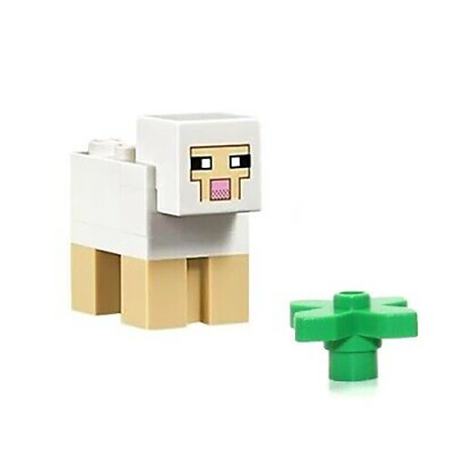 Lego White Sheep 21127 21125 21114 Minecraft Animal Minifigure | eBay UK