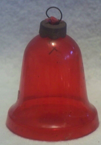 ANTIQUE VINTAGE MID CENTURY RED PLASTIC CHRISTMAS BELL ORNAMENT | eBay