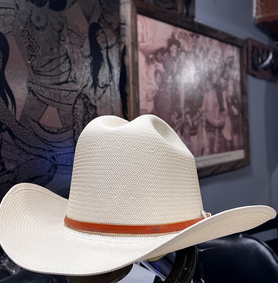 Stetson Primo Cognac Sombero Fino Western Cowboy 10X - Hat Straws USA ...