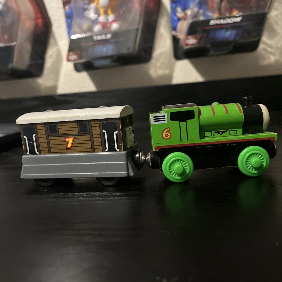 Thomas & Friends Wooden Railway Racing Percy Toby Train Tank Engine | eBay
