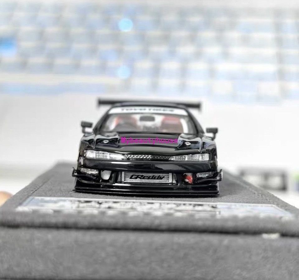 Mortal 1:64 Black Silvia S14 GT Spec V2 Seiji Sports Model Diecast ...