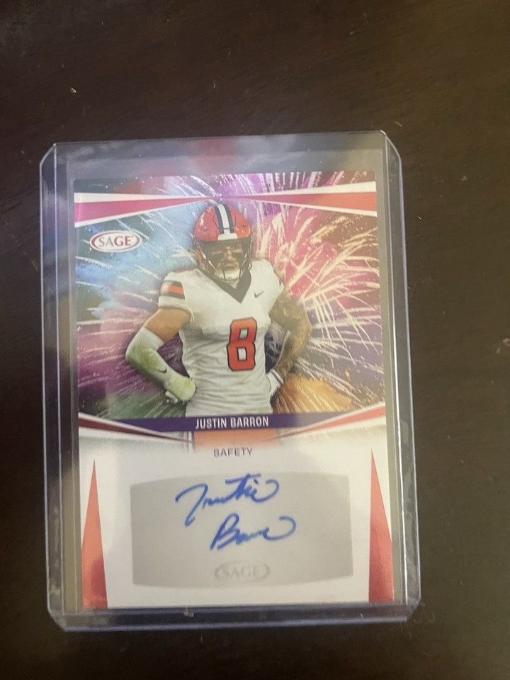 2025 Sage Football Low Series Justin Barron Auto | eBay