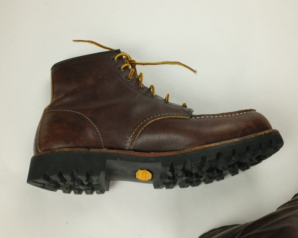 RED WING Men's Sz 10.5D 4183 6" Rough Neck Briar Oil Slick Vibram Moc ...