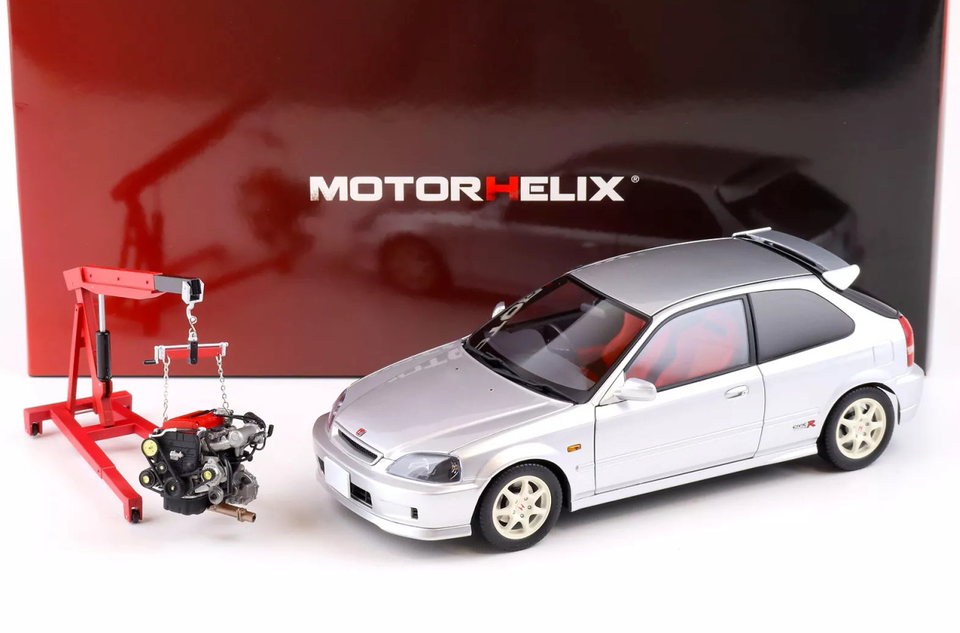 1/18 MotorHelix Honda Civic Type R ( EK9 ) RHD in Silver | eBay
