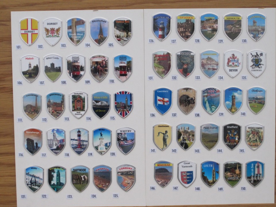 Five Aluminium Walking Stick Badges Pick Your Designs From The List ...