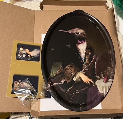 IBRIDE French Galerie De Portraits Honoré Avian Oval Tray Wall Art | eBay