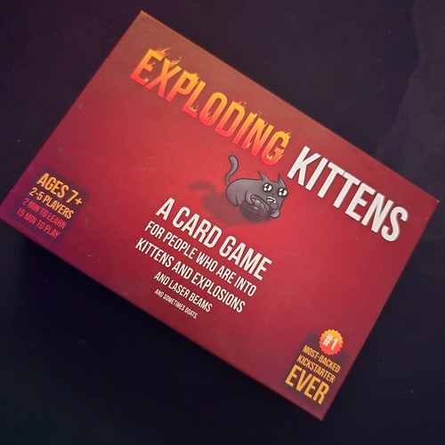 Open Box Exploding Kittens Card Game Base Game w/ Unused Promo Code for App | eBay