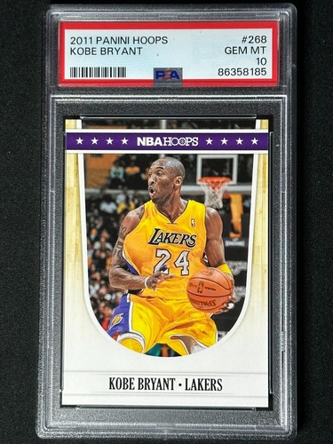 2011 Panini Hoops Kobe Bryant #268 PSA 10 GEM MINT Lakers GOAT HOF ...