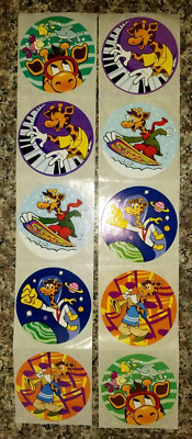 Vintage 90s Toys R Us Kid Geoffrey Giraffe Stickers LOT Space Sports ...