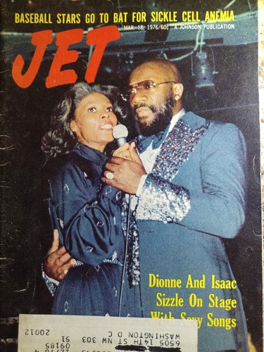 Vintage JET MAGAZINE 1976 MARCH 18. Dionne Warwick And Isaac Hayes Tour ...