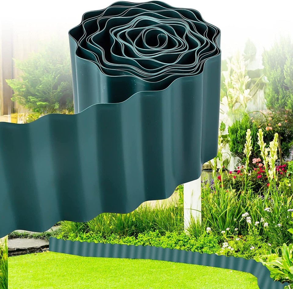 Flexible Garden Lawn Grass Edging Border Fence Panel Plant Wall ...