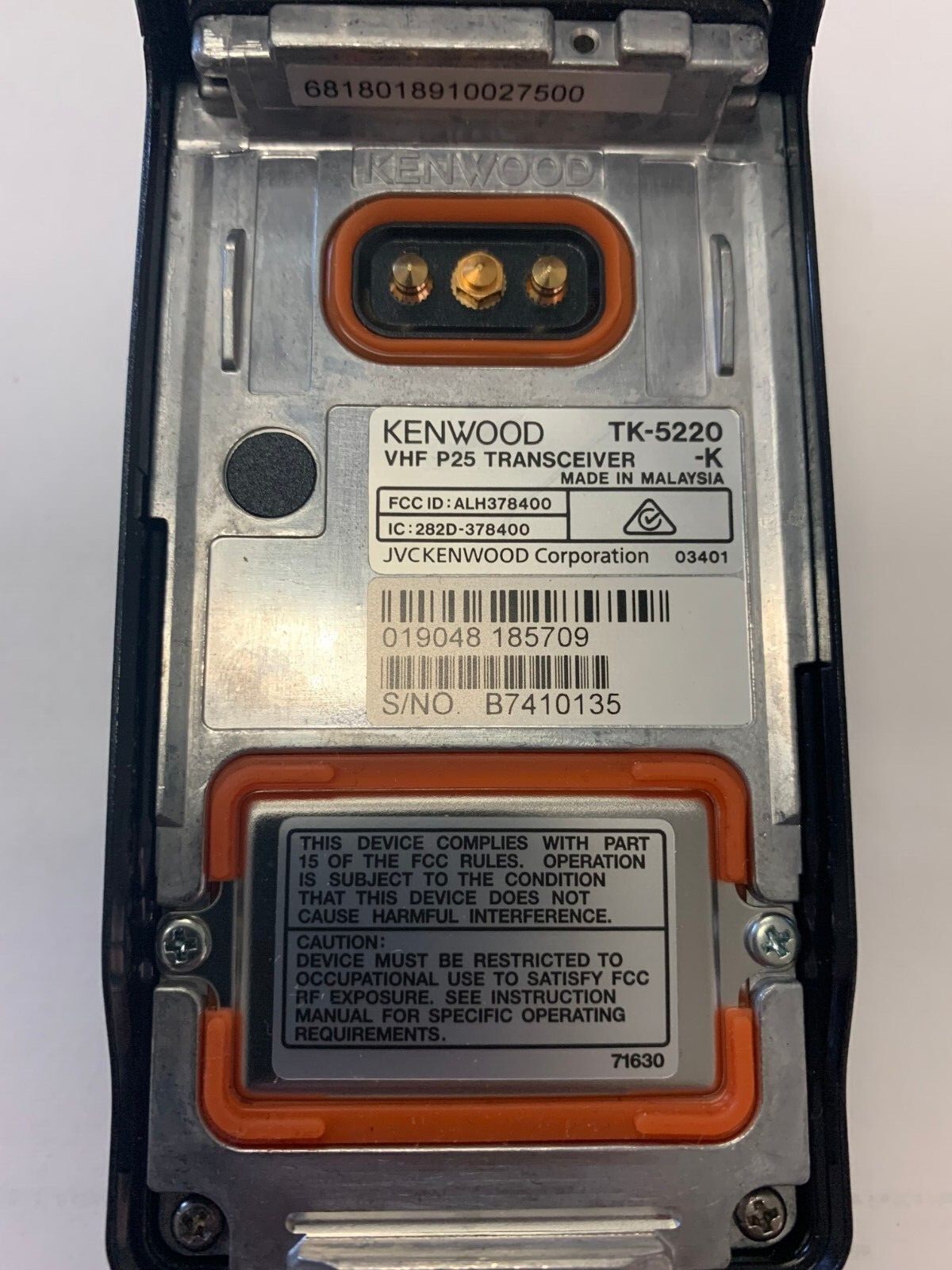 KENWOOD TK-5220 P25 DIGITAL VHF 136-174Mhz HANDHELD RADIO-TESTED-TUNED ...