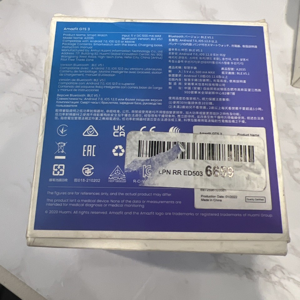 Amazfit GTS 3 Smartwatch A2035 Open Box! | eBay