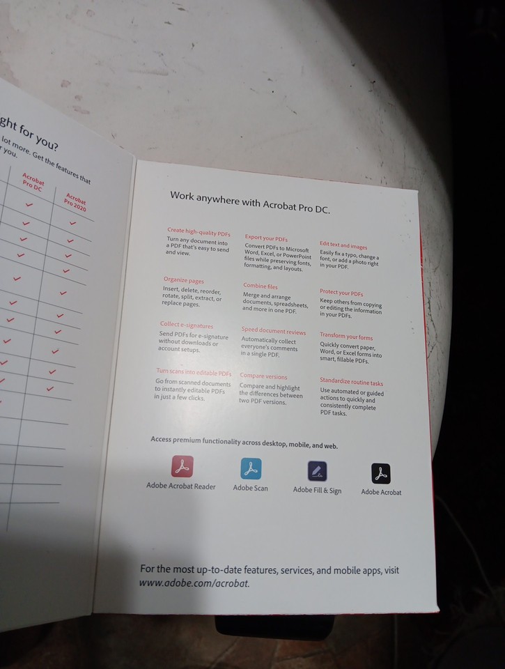 Adobe Acrobat Pro DC 2020 Upgrade 3 Years Subscription PDF for Windows ...