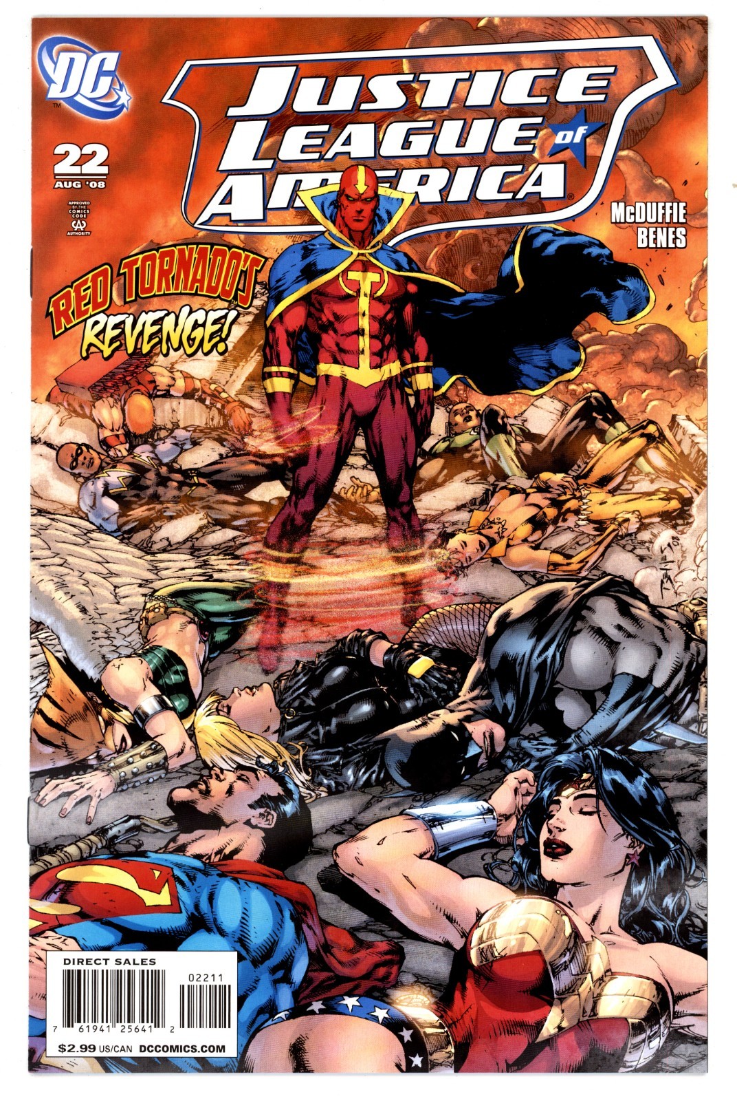 Justice League of America (2nd Series) #22 NM 9.4 2008 Ed Benes Cover ...