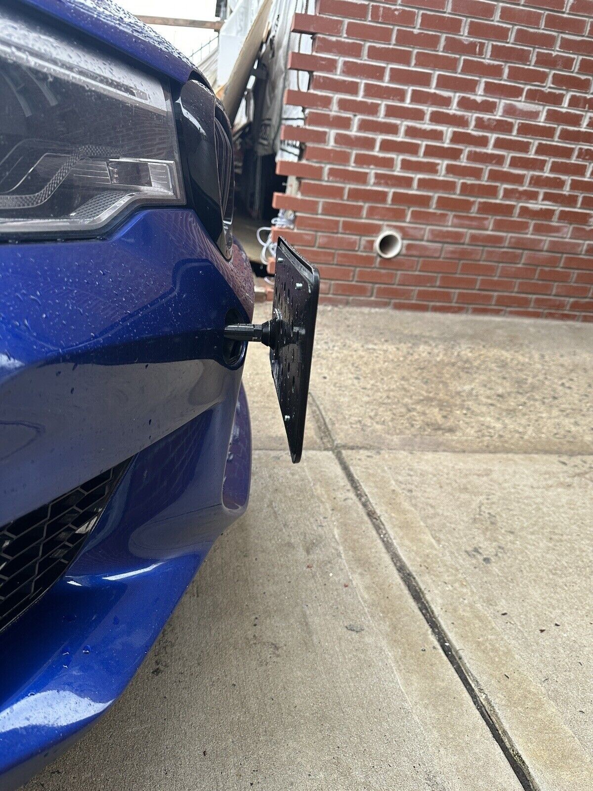 Front Tow Hook License Plate Tag Mount Bracket Kit For BMW M5 F90 2021 ...