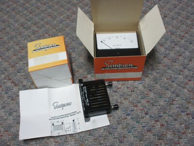 Simpson 08562 Multiplier & 0-500 Volt AC Panel Meter (Matched Set) | eBay
