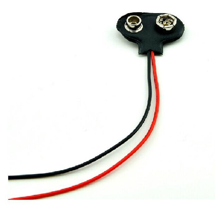 20pcs 9V PP3 9Volt battery snap on clip connector T-Type Holder Lead ...