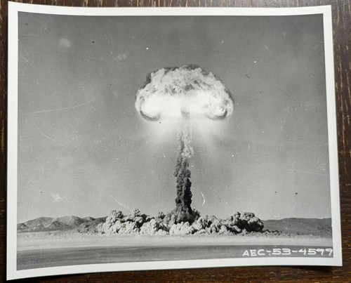 Vintage 8x10 PHOTO AEC ATOMIC Test Shot "CHARLIE" Operation BUSTER ...