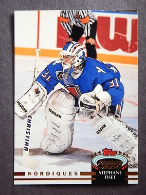 Stephane Fiset #196 Topps 1992 Hockey Card (Quebec Nordiques) LN | eBay