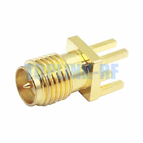 10x RP-SMA Female (Male Pin) Connector End Launch PCB Mount Solder Post ...