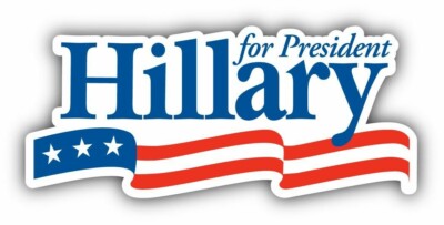 Hillary Clinton For President Car Bumper Window Tool Box Sticker Decal ...