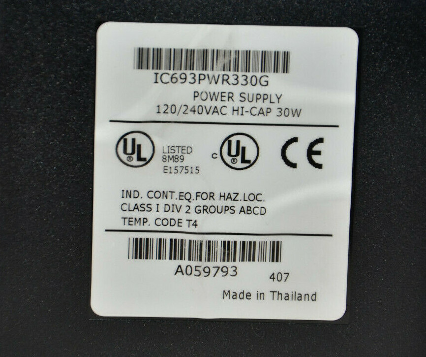 IC693PWR330G General Electric 120/240V 30W Power Supply 9030 Series ...
