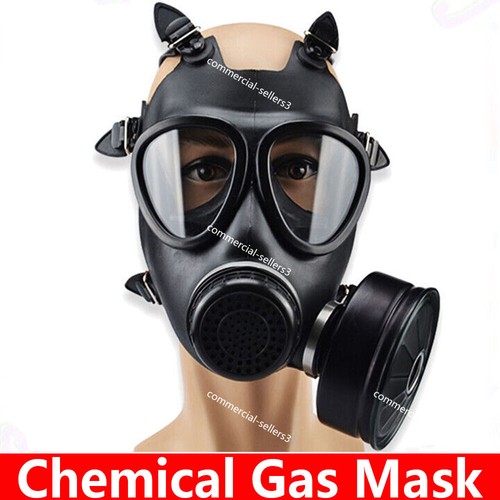 Full Face Gas Mask Eye Protect Paint Spray Pesticide Chemical ...