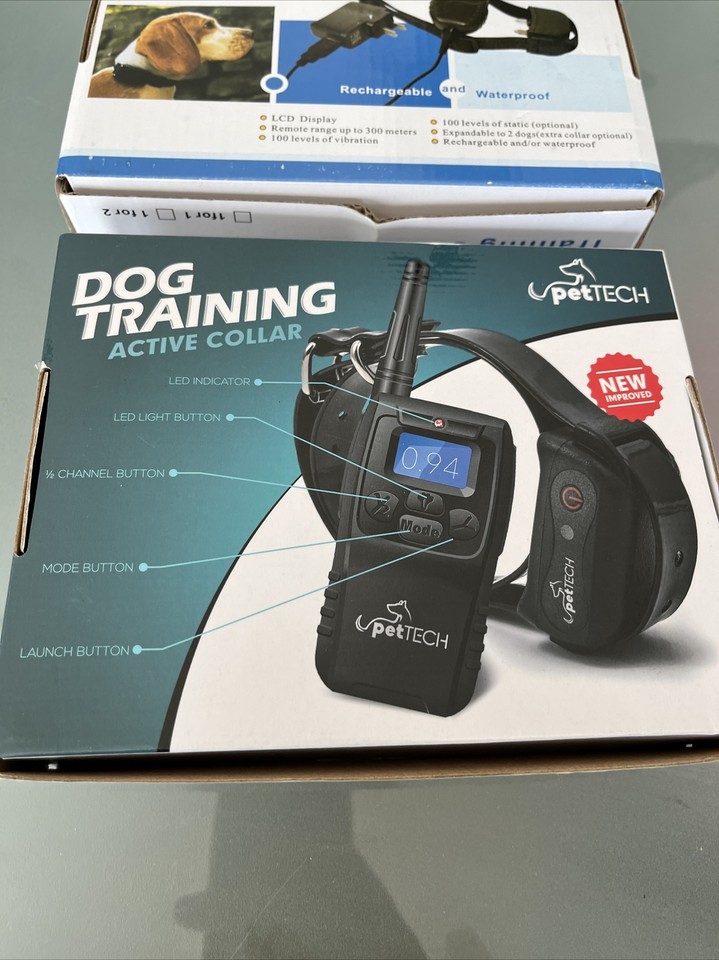 Lot New PetTech, Used PetAZ Remote Controlled Dog Training Collar ...