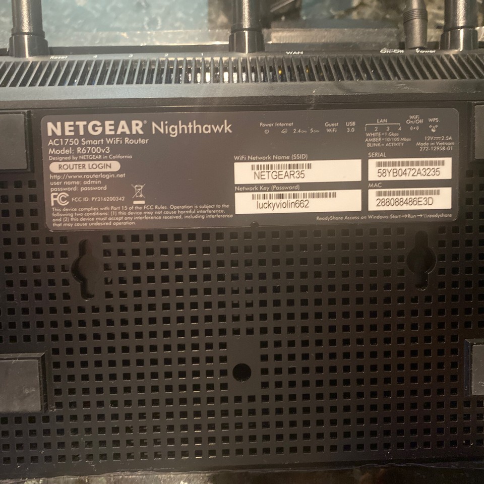 Netgear Nighthawk R6700v3 AC1750 Smart WiFi Dual Band Gigabit Pro ...