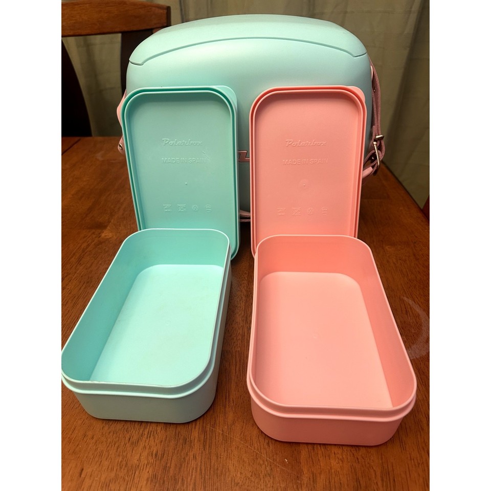 PolarBox Retro Pastel Mini Cooler / Lunch Box with Strap | eBay