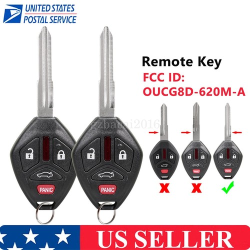 2 For 2008 2009 2010 2011 2012 Mitsubishi Galant Eclipse Remote Control ...