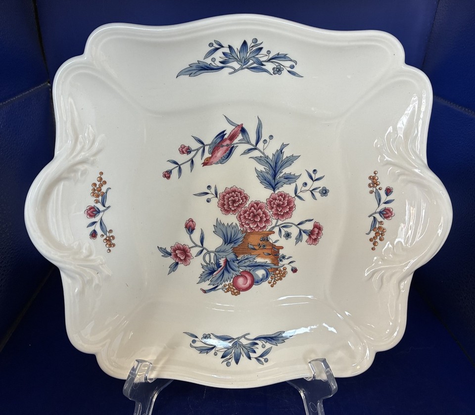 Wedgwood Williamsburg Potpourri Square Handled Cake Plate | eBay