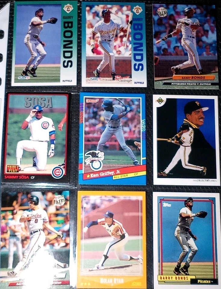 HUGE Lot 500+ Vintage Baseball Cards Collection Binder ,HOF, ROOKIES ...