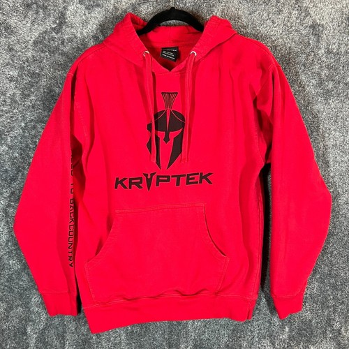 Kryptek Sweatshirt Mens Large Red Pullover Hoodie Drawstring Outdoors ...