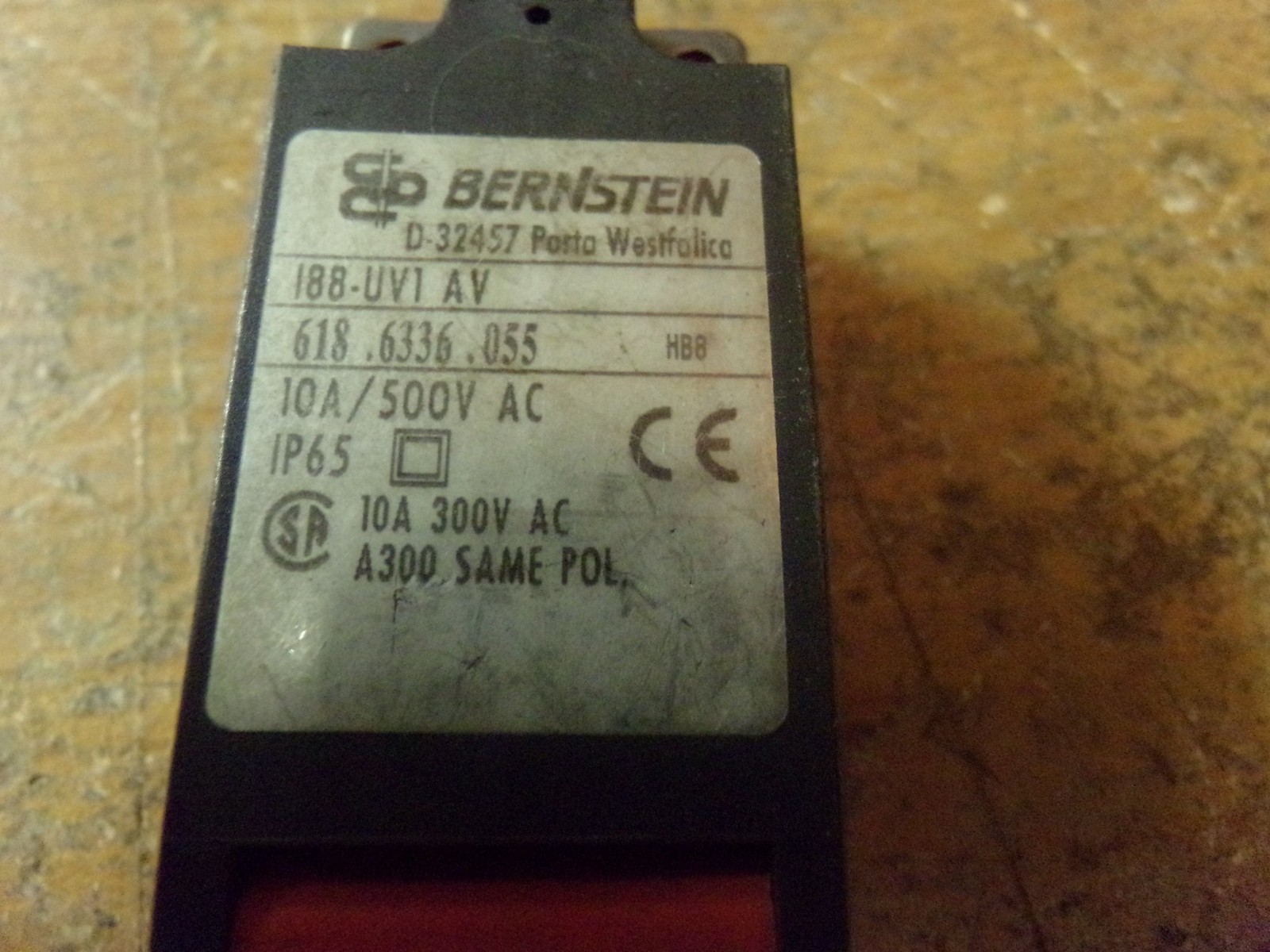 Bernstein 188-UV1 AV Limit Switch *FREE SHIPPING* | eBay