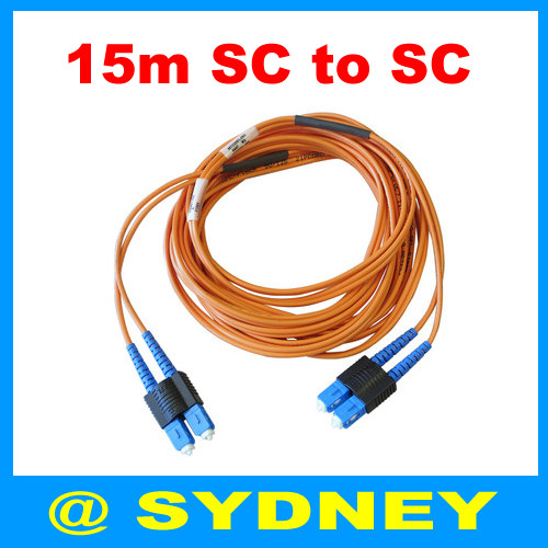 HP 15m SC To SC Fiber Optic Cable Multi-Mode 50/125 234451-015 | eBay ...