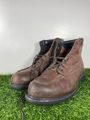 Red Wing 202 Boots Heritage Mens 10.5 B Classic Moc Toe 6" Burgundy ...