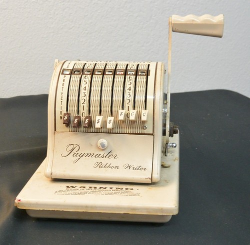 Vintage Paymaster Ribbon Writer Series 8000 PayMaster Corp Chicago ...