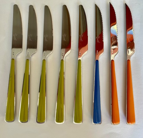 Fiesta Ware Silverware Flatware Stainless Assorted Colors 8 Knives | eBay