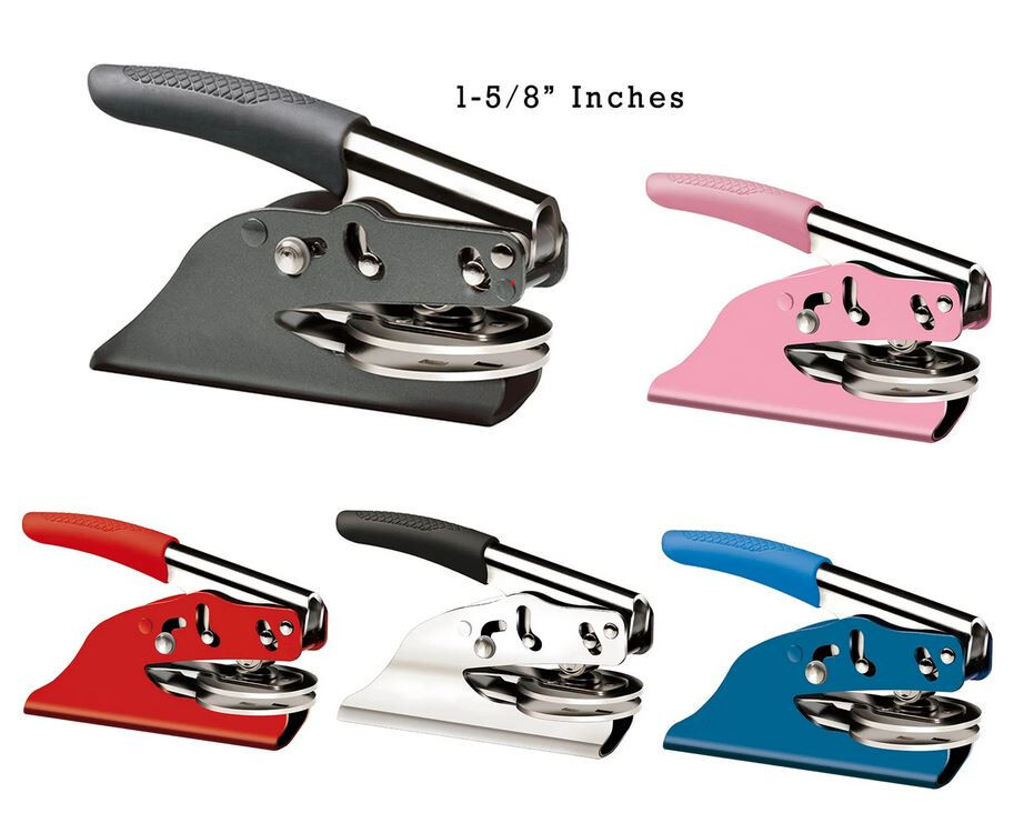 Notary Embosser Round Seal Custom Shiny Hand Held Notary Embosser for ...