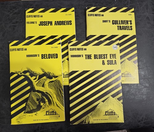 Lot of 4 Vintage Cliffs Notes book bundle school study guide | eBay