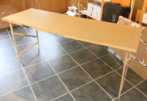 Wood and Pressboard Folding Wallpaper/Pasting Table | eBay UK