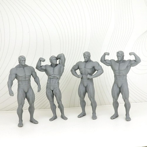 4PCS /set Resin Model Action Arnold Body Building Figures Unpainted ...