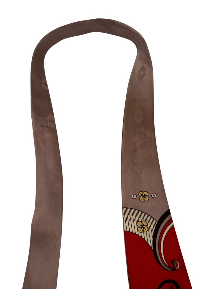 Vintage 1950s Rayon Swing Tie– REVERSIBLE Slim Art Deco Necktie for Men ...